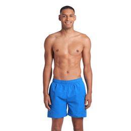 Badeshorts arena "FUNDAMENTALS arena LOGO BOXER R", Herren, Gr. 3XL, N-Gr, blau (blau china, navy), Obermaterial: 100% Polyester, Badehosen