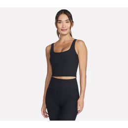Skechers Damen Sport-BH, Gr. XS, schwarz, Obermaterial: 75% Nylon, 25% Elasthan, BHs