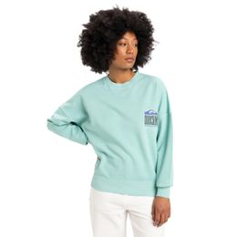 Quiksilver Damen Sweatshirt "Oversized", blau, Gr. L, 85% Baumwolle, 15% Polyester, Sweatshirts