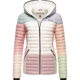 Navahoo Damen Steppjacke "Multikulti", bunt, Gr. XS, Obermaterial: 100% Nylon; Futter: 100% Polyester; Wattierung: 100% Polyester; &Auml;rmelfutter: 100%