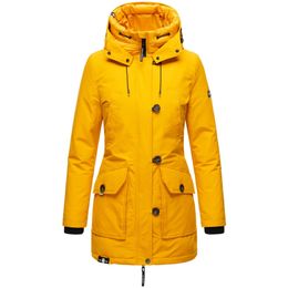 Navahoo Damen Winterjacke "Freezestoorm", gelb, Gr. XS, Oberstoff: 70% Baumwolle, 30% Nylon; Futter: 100% Polyester; Wattierung: 100% Polyester;