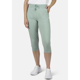 STOOKER WOMEN Damen Caprihose "Single Jersey STOOKER WOMEN Capri Hose", blau, Gr. XL, angeraute Sweatware, 92% Baumwolle, 8% Elasthan, Hosen, Regular