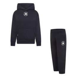 Converse Jungen Jogginganzug "CNVN SUSTAINABLE CORE PO SET", schwarz, Gr. 3, Obermaterial: 100% Polyester, Sportanz&uuml;ge, f&uuml;r Kinder