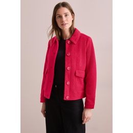 Cecil Damen Kurzjacke, rot, Gr. XXL, unifarben, Stoff, Obermaterial: 100% Polyester; Futter: 100% Polyester, Jacken, mit Knopfleiste