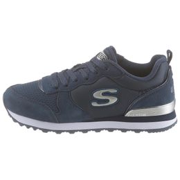Skechers Damen Sneaker "OG 85 - GOLDN GURL", Gr. 39, blau, Synthetik, Textil, Veloursleder, Schuhe, Schn&uuml;rschuh, Original-Retro-Jogginschuh mit