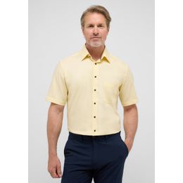 Eterna Herren Kurzarmhemd "MODERN FIT", gelb, Gr. 42, 100% Baumwolle, Hemden, NON IRON (b&uuml;gelfrei)