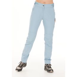 WHISTLER Damen Softshellhose "Downey", blau, Gr. 40, unifarben, 92% Nylon, 8% Elasthan, Hosen, mit verst&auml;rkten Belastungszonen
