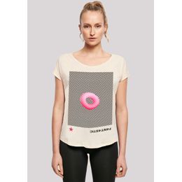 F4NT4STIC Damen T-Shirt "3D PINK RING", beige, Gr. XS, Obermaterial: 100% Baumwolle, Shirts, Print
