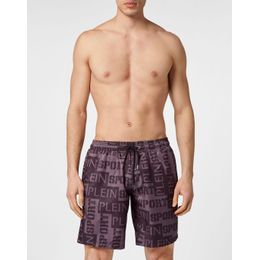 Plein Sport Herren Badeshorts "Badehose", schwarz, Gr. XS, Obermaterial: 100% Polyester, Badehosen