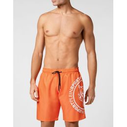 Plein Sport Herren Badehose "Carbon Tiger"20, orange, Gr. S, Obermaterial: 100% Polyester, Badehosen