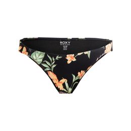 Roxy Damen Bikini-Hose "Pt Beach Classics", schwarz, Gr. XS, Obermaterial: 85% Polyester, 15% Elasthan;, Badehosen
