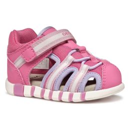 Geox Baby Lauflernschuh "B SANDAL IUPIDOO GIR", Gr. 22, pink, Synthetik, Textil, Schuhe, Sandale, Klettschuh, Babyschuh im sportlichen Trekking Look