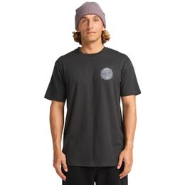 Billabong Herren T-Shirt "Crayon Wave"washed schwarz, Gr. S, Obermaterial: 100% Walkfrottier;, Shirts