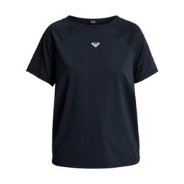 Roxy Damen Trainingsshirt "Move Free Mesh"anthrazit, Gr. S, 80% recyceltem Polyester, 20% Elasthan, Shirts