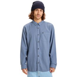 Langarmhemd Quiksilver "Motherfly Solid", Herren, Gr. S, US-Gr&ouml;&szlig;en, blau (china blau), 100% Baumwolle, Hemden