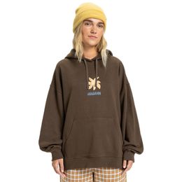 Kapuzensweatshirt Quiksilver "Standard", Damen, Gr. S, chocolate braun, 100% Baumwolle, Sweatshirts
