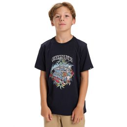 Quiksilver Jungen T-Shirt "Ev In Waves"schwarz navy, Gr. 8, 100% Baumwolle, Shirts