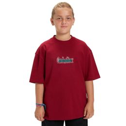 Quiksilver Jungen T-Shirt "Mercury Double Up"biking rot, Gr. 10, 100% Baumwolle, Shirts
