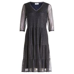 Vera Mont Kleid Damen Gr&ouml;&szlig;e 46 nachtblau Winterkleid