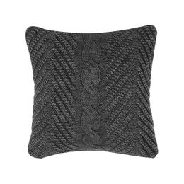 Beliani Dekokissen KONNI in Grau - (W) 45 x (H) 10 x (L) 45 cm | Gr.: onesize