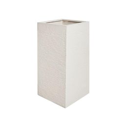 Beliani Outdoor Blumentopf DION in Beige - (W) 33 x (H) 70 x (L) 33 cm | Gr.: onesize