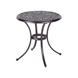 Beliani Gartentisch ANDALO in Braun - (W) 68 x (H) 70 x (L) 68 cm | Gr.: onesize