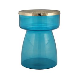 Kayoom Retro Beistelltisch Roman in blau - gold | Gr.: onesize