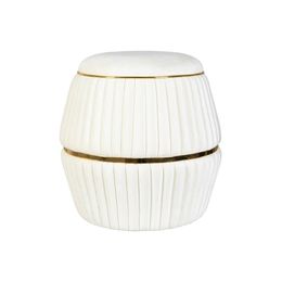 Kayoom Hocker Doric in elfenbein - gold | Gr.: onesize