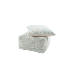 Kayoom Retro Sitzkissen Paramount Pouf & Cushion Set 80cm x 80cm in elfenbein - mint | Gr.: onesize