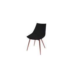 Kayoom Stuhl Dakota 4erSet in schwarz - kupfer | Gr.: onesize