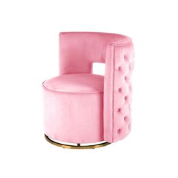 Kayoom Sessel Drehsessel Beverly in rosa - gold | Gr.: onesize