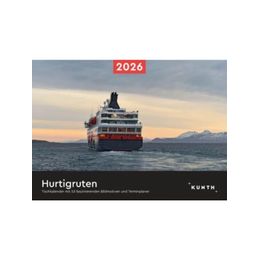 Kalender - Hurtigruten - KUNTH Tischkalender 2026 | Gr.: onesize