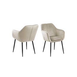 ebuy24 Esszimmerstuhl Emilia Braun 57 x 61 cm | Gr.: onesize