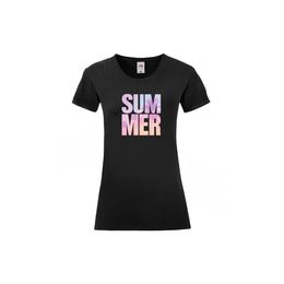 PAULGOS Damen T-Shirt, SUMMER in Schwarz | Gr.: S
