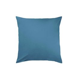 Traumschlaf Bettw&auml;sche Basic Single Jersey Kissenbezug in blau | Gr.: 80 x 80 cm