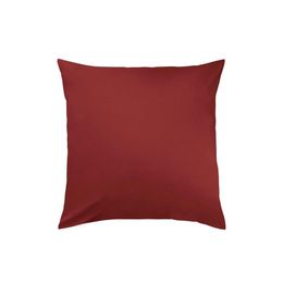 Traumschlaf Bettw&auml;sche Basic Single Jersey Kissenbezug in weinrot | Gr.: 40 x 190 cm