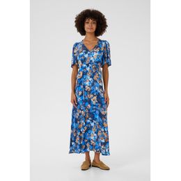 Culture Kleid CUmadi Feminine in Blue Flower Foil | Gr.: XS