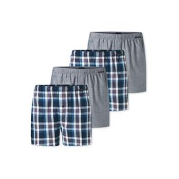 Schiesser Boxershorts Web in Blau / grau | Gr.: XL