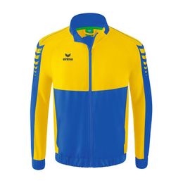 Erima Kinder Six Wings Pr&auml;sentationsjacke in new royal/gelb | Gr.: 140