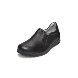 vitaform Hirschleder Slipper in schwarz | Gr.: 47