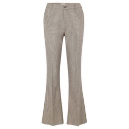 Cartoon Stoffhose mit B&uuml;gelfalte in Beige/Ros&eacute; | Gr.: 46