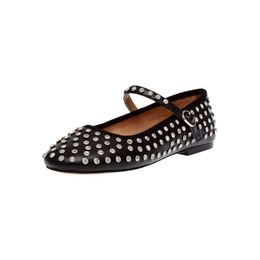 Steve Madden Ballerinas in Schwarz/Silber | Gr.: 37