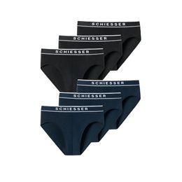 Schiesser Rioslip 95/5 Organic Cotton in schwarz-navy | Gr.: M