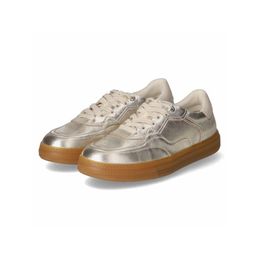 Paul Green Leder-Sneakers in Gold | Gr.: 36