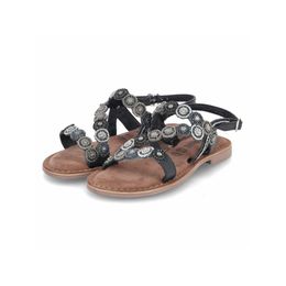 Lazamani Leder-Sandalen in Schwarz | Gr.: 39