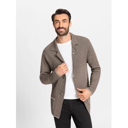 WITT WEIDEN Strickjacke in taupe-meliert | Gr.: 50