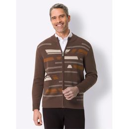 Sieh an! Strickjacke in schoko-gemustert | Gr.: 62