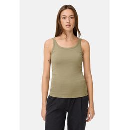 Camel Active Top aus reiner Baumwolle in Hellkhaki | Gr.: S