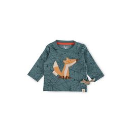 Sigikid Langarmshirt Wild Fox in Ozeangr&uuml;n | Gr.: 86