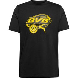 Puma Borussia Dortmund T-Shirt Herren - schwarz - Gr. XXL - Baumwolle